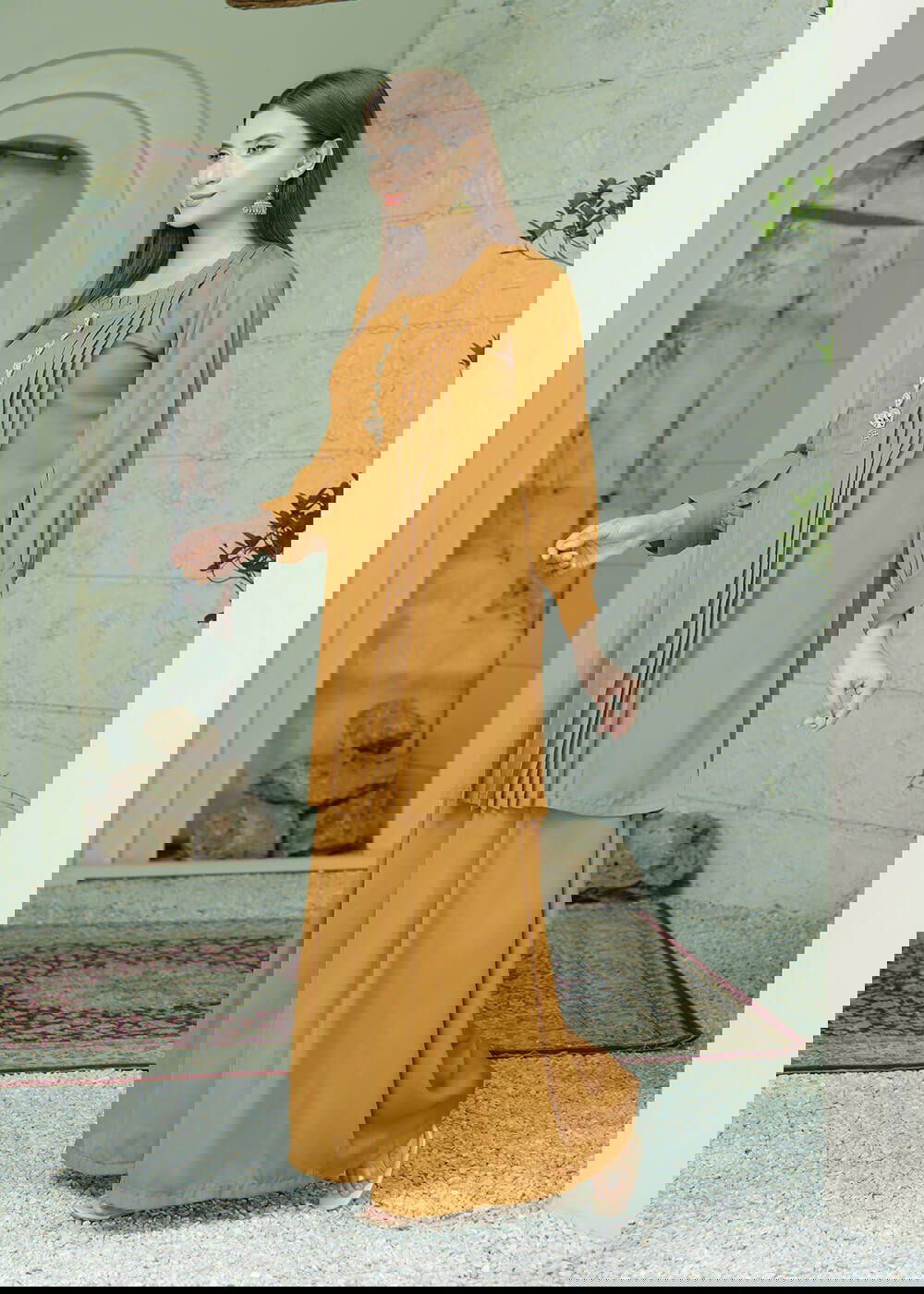 Amber Pleated Set – Elara